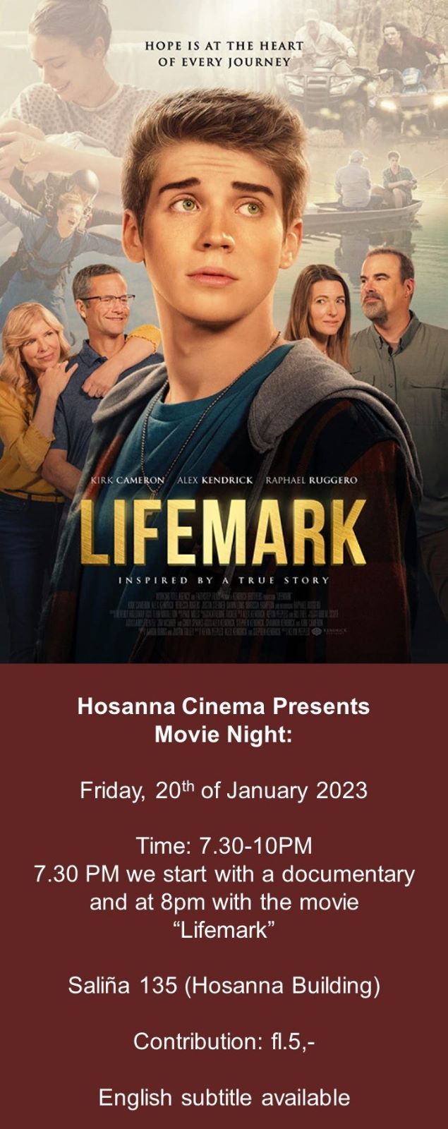 Hosanna Movie Night: “Lifemark” – Hosanna Curacao
